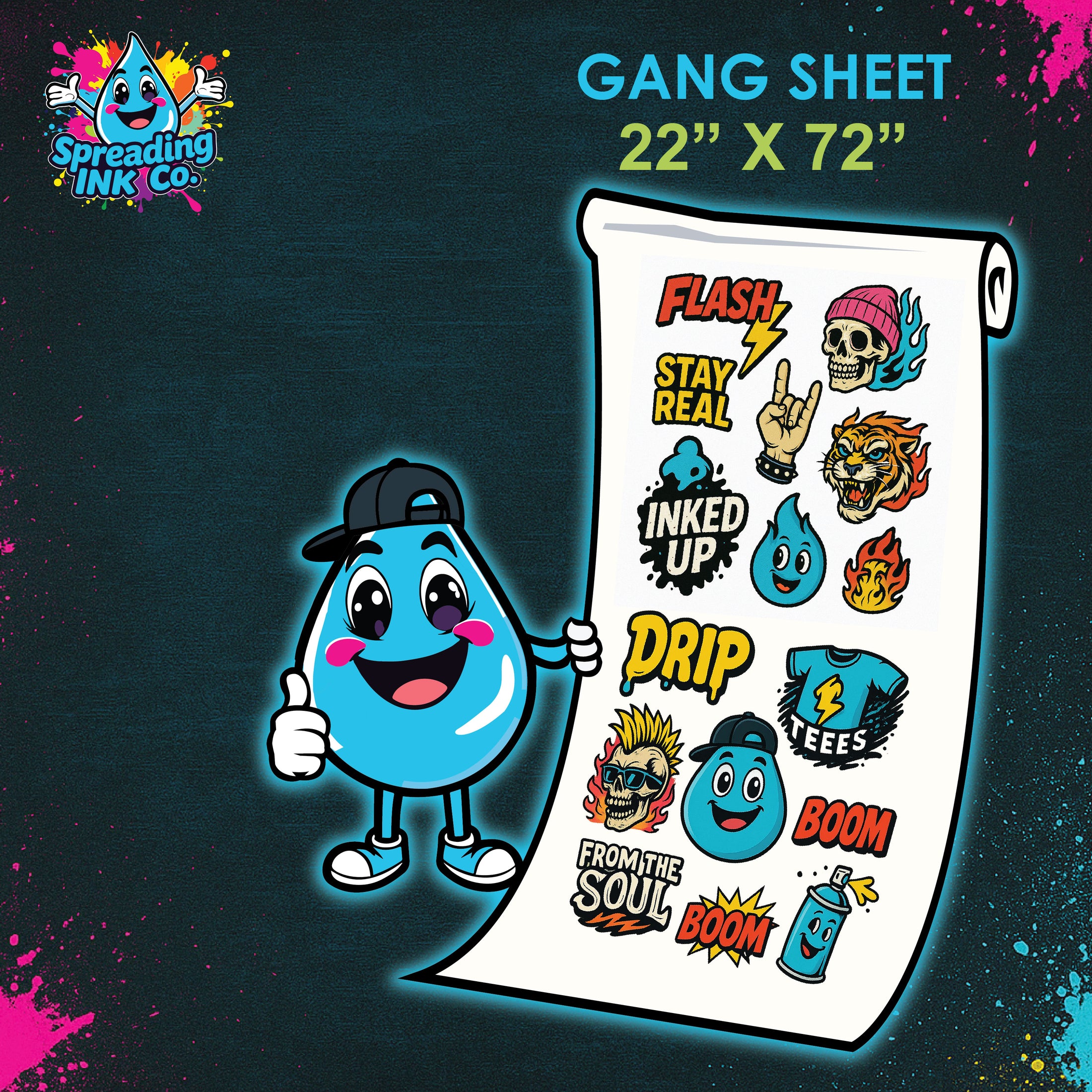 BUILD A GANG SHEET – Carolina Printing Sports and Trophy