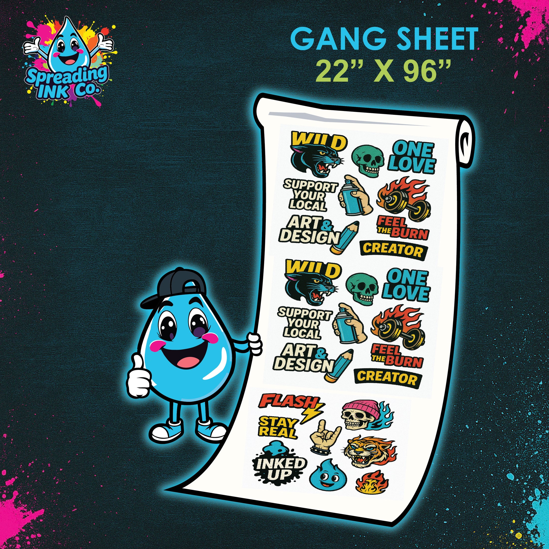 BUILD A GANG SHEET – Carolina Printing Sports and Trophy